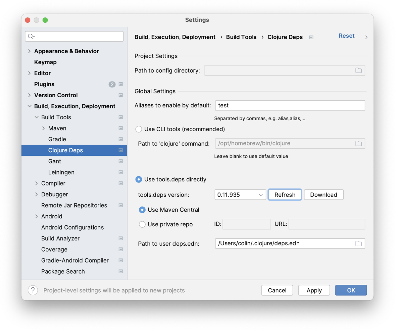 Cursive: Working with Deps